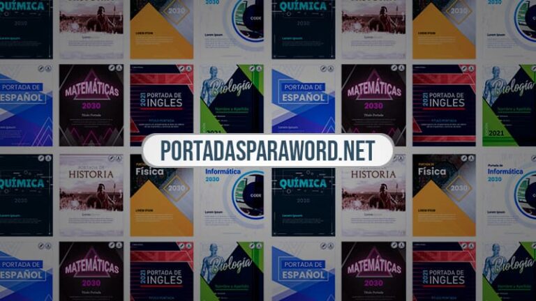 Portadas Para Word y Cuadernos: Descarga Gratis Aquí!!!